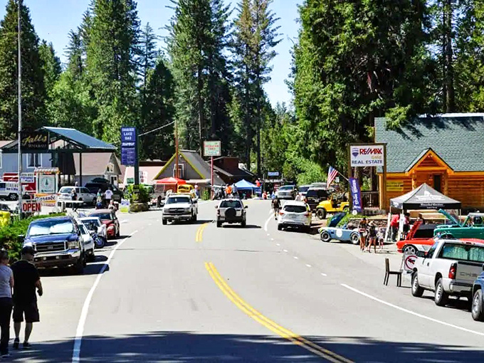 Where shopping local isn't a trend but a tradition. Shaver Lake's wooden buildings house generations of mountain know-how.
