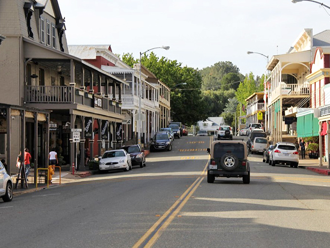 Sutter Creek's main street offers a perfect blend of history and hospitality. Those awnings have sheltered generations of shoppers.