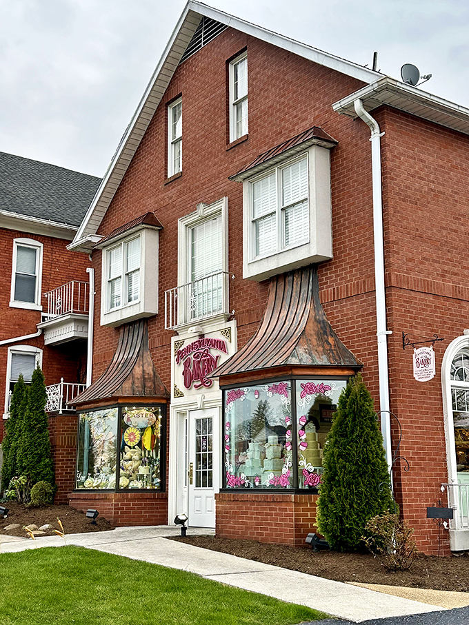 Copper awnings and meticulous landscaping frame The Pennsylvania Bakery &ndash; where wedding cakes become family legends.