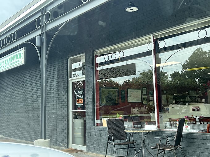 Those large windows offer a glimpse into a world where sandwiches are crafted with small-town care and big-time flavor. 