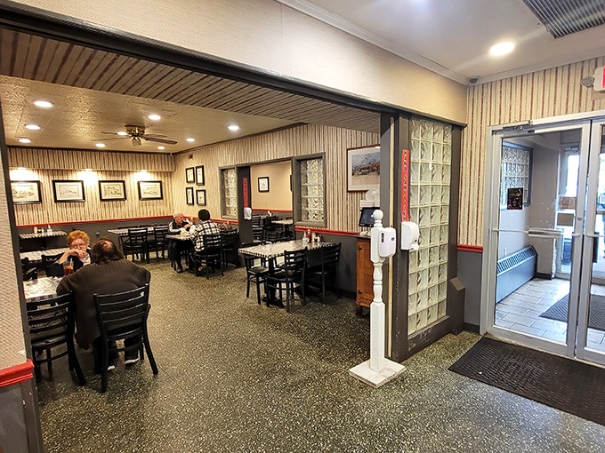 The second dining room offers a slightly more subdued experience, but make no mistake—the same comfort food magic happens regardless of where you sit.