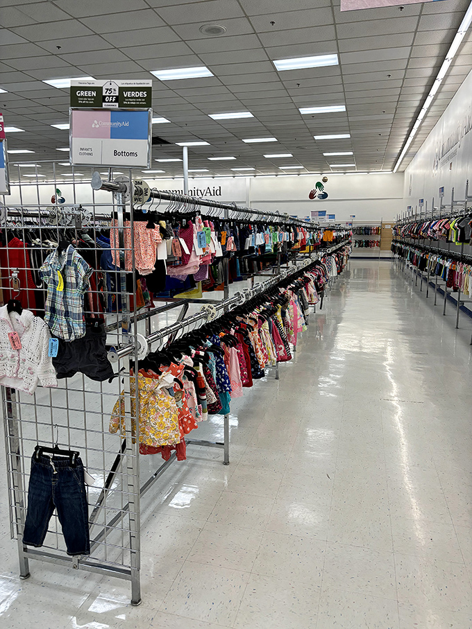 Meticulously organized children's clothing makes outfitting growing kids less painful&mdash;for both your heart and your wallet.
