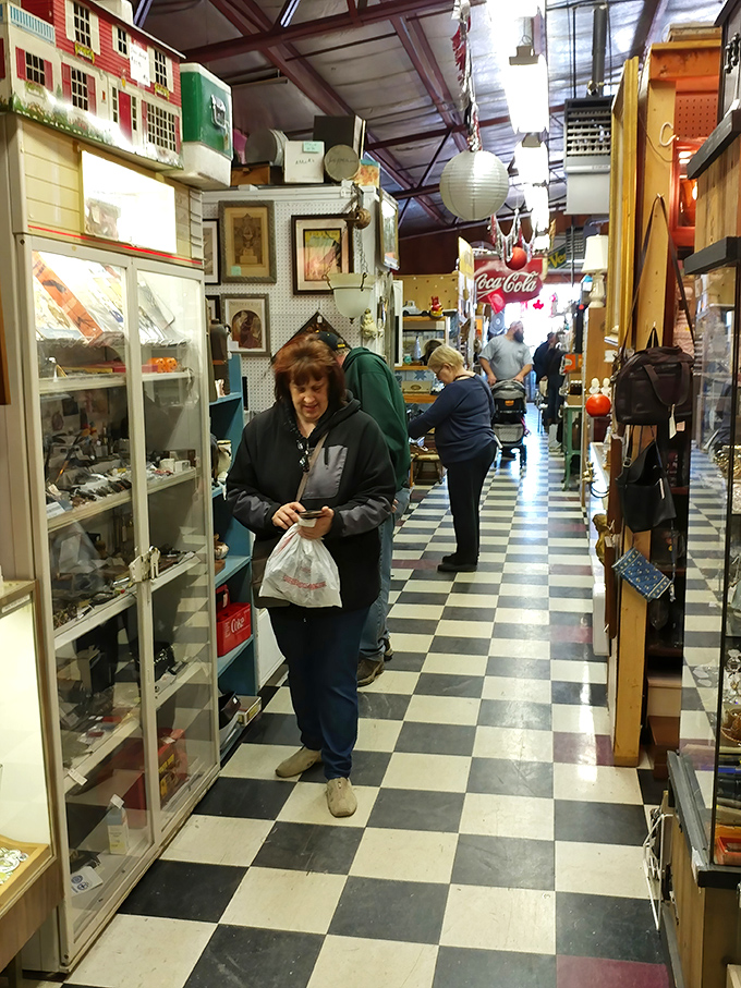 The joy of discovery is written on shoppers' faces. Each person hunting for that perfect piece that speaks to their soul.