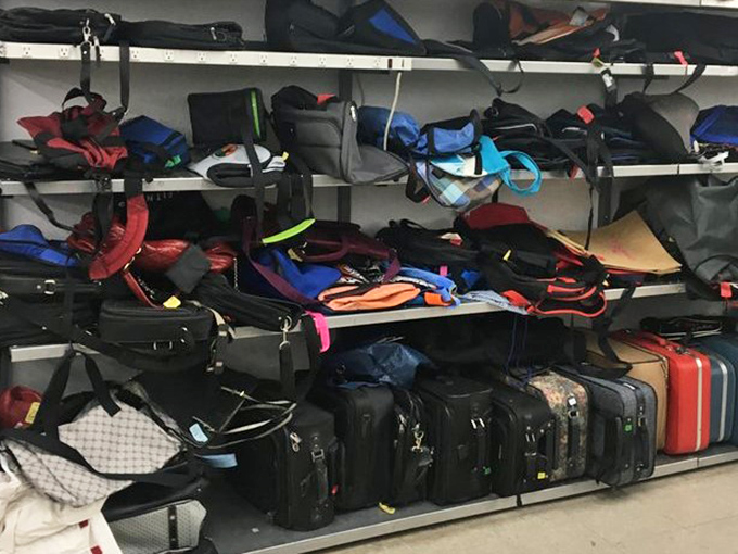 The luggage graveyard, where suitcases with more passport stamps than some people dream of finding their second wind.