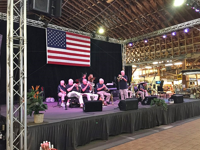 Live music transforms shopping into an experience. These gentlemen probably remember when these songs were new radio hits.
