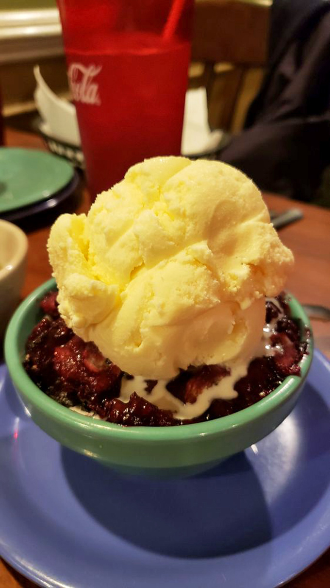This blackberry cobbler topped with vanilla ice cream isn't just dessert&mdash;it's the grand finale your taste buds have been waiting for.