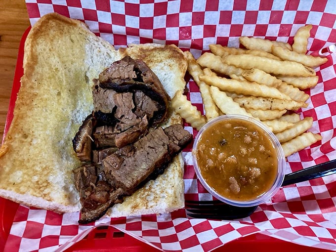 The brisket sandwich &ndash; where smoke-kissed beef meets Texas toast in a relationship so perfect it should have its own romance novel.