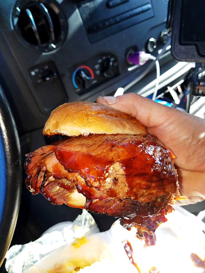 The kind of sandwich that demands a two-handed commitment and possibly a bib. Worth every napkin you'll need afterward.