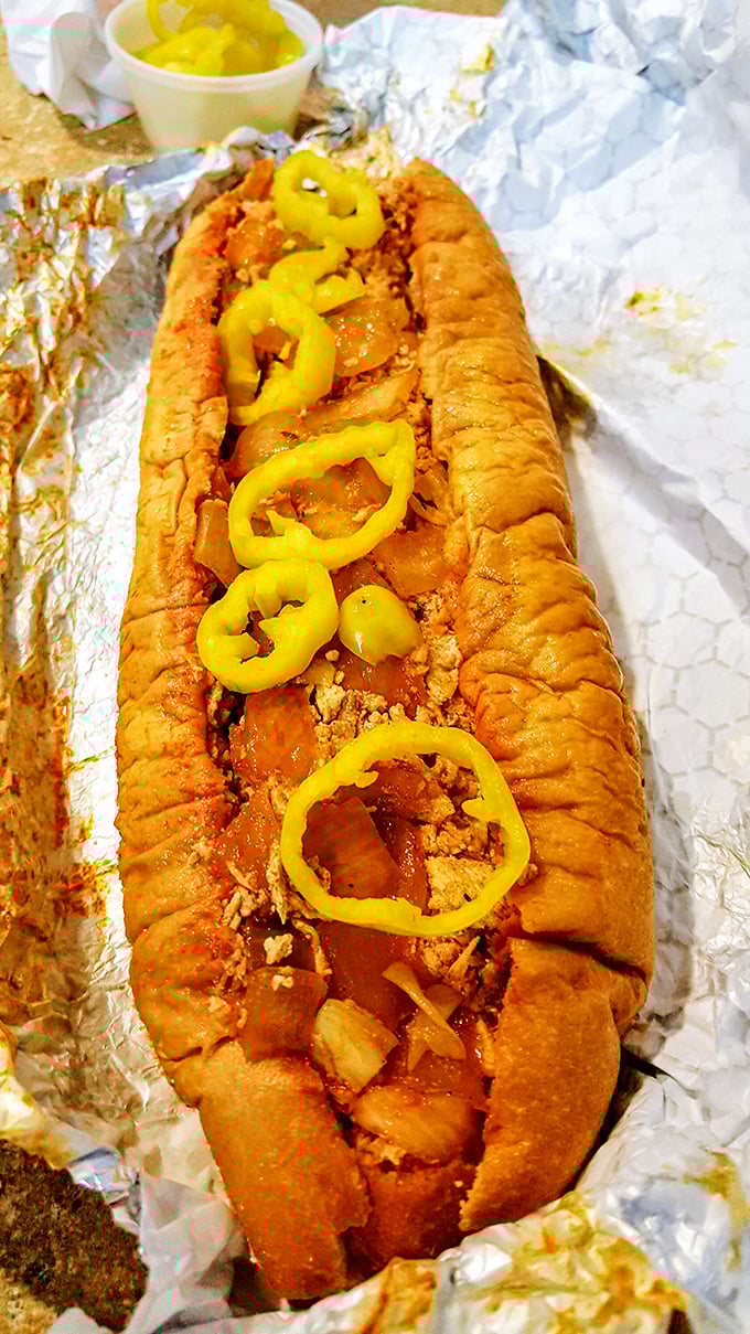 The buffalo chicken cheesesteak brings heat to the party, proving that even classics can benefit from a spicy makeover.