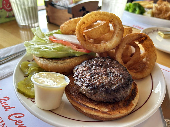 Sometimes the perfect burger is just a perfectly executed classic that doesn't need fancy bells or whistles.