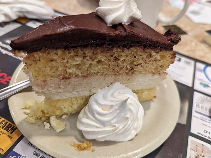 Layer upon layer of cake perfection. When dessert looks like this, suddenly there's always room, no matter how much pot roast you just devoured.