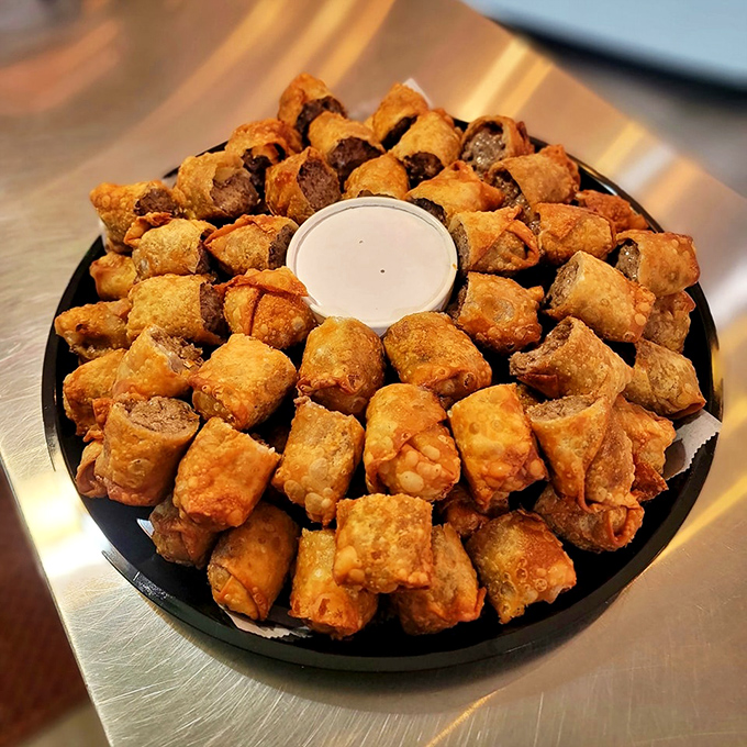 Cheesesteak egg rolls: proof that fusion food doesn't always require a passport or pretension.