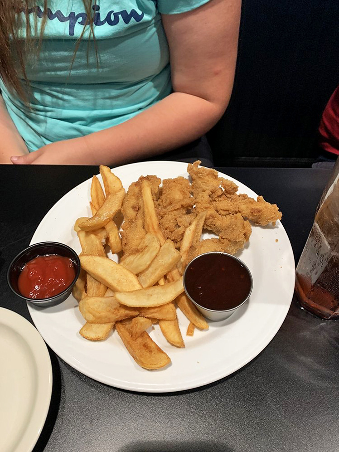 Comfort food doesn't need to apologize for being exactly what it is&mdash;crispy chicken tenders and golden fries that satisfy the soul.