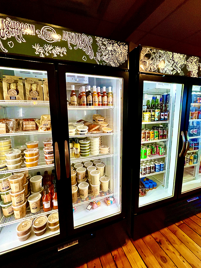 A refrigerator that doesn't just store food &ndash; it showcases culinary treasures like a museum of delicious possibilities.