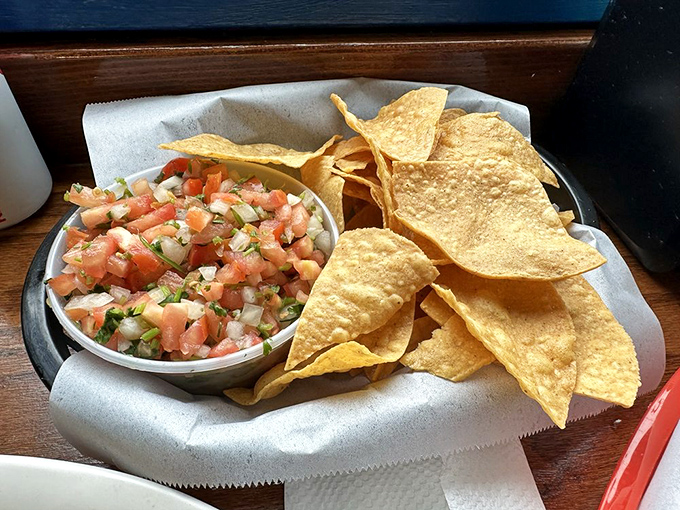 Fresh pico de gallo that deserves its own ZIP code. These aren't just chopped vegetables&mdash;they're summer sunshine in a paper bowl.