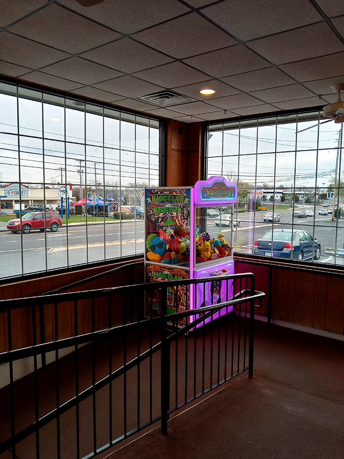 Every great diner needs a claw machine. Kids beg for quarters while parents reminisce about their own childhood attempts at snagging that elusive stuffed prize.