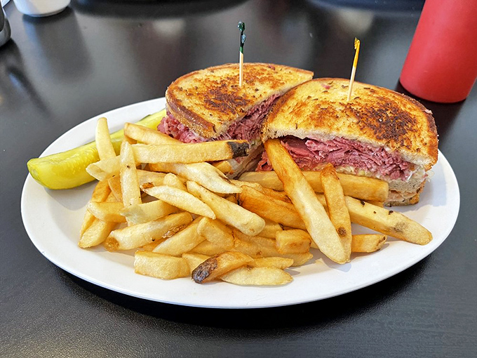 The Clevelander sandwich stands proud like the city itself &ndash; layers of meat and melted cheese creating a masterpiece of lunchtime engineering.