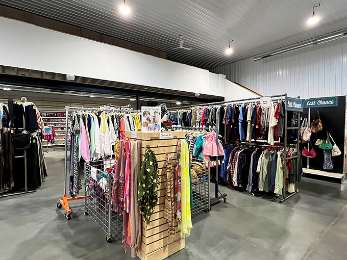Fashion's afterlife looks pretty spectacular—racks organized by color and style make finding that hidden gem as satisfying as winning the lottery.