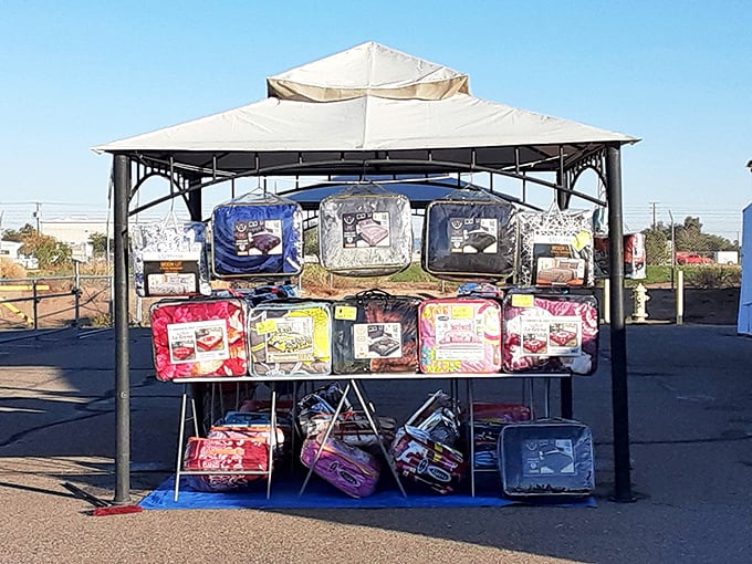 Cozy comfort under the desert sky. These colorful bedding bundles promise nights wrapped in warmth, regardless of how cool the Arizona evenings get.