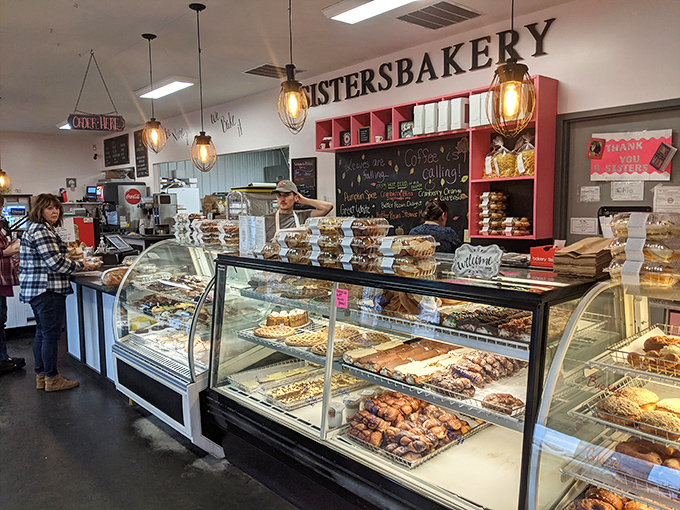 The display case&mdash;Ohio's version of the Louvre, where masterpieces are arranged daily behind glass, but these you can actually take home.