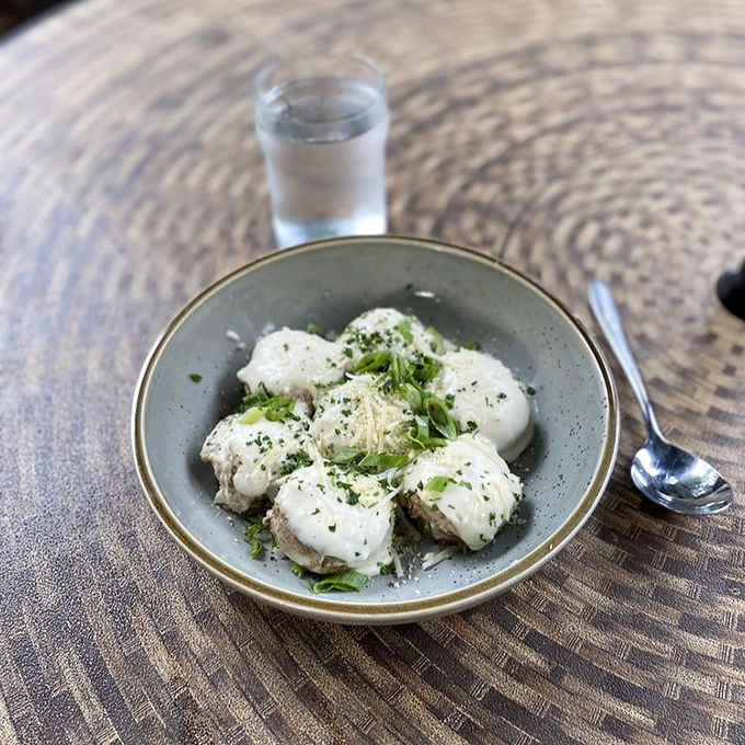 These aren't just stuffed mushrooms – they're little umami bombs of crab goodness. The perfect starter to share... or not, depending on your generosity level.