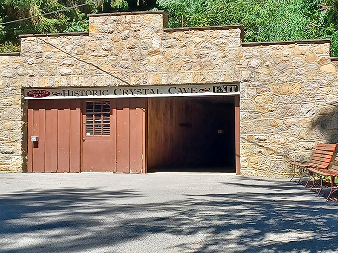 The cave exit marks your return to the modern world &ndash; though you'll miss that perfect temperature.