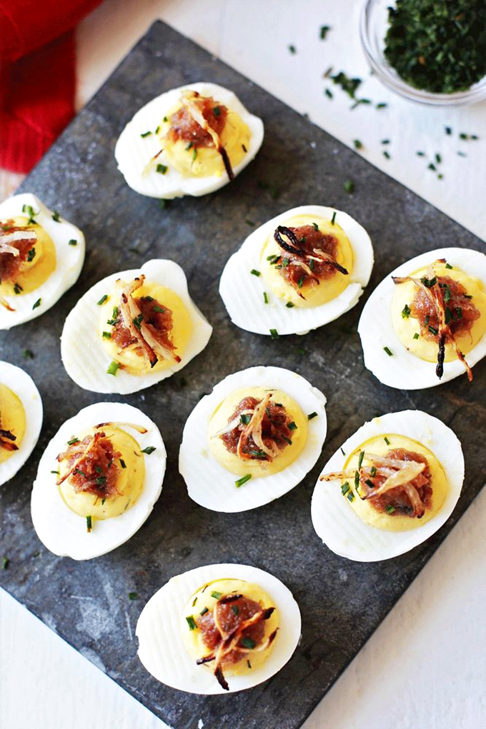 Deviled eggs that would make your grandmother simultaneously proud and jealous. The secret ingredient? Probably rebellion.