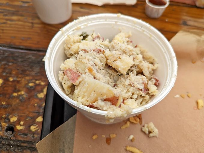 Potato salad with personality&mdash;chunky, herb-flecked, and clearly not the bland afterthought you've suffered through at family reunions.