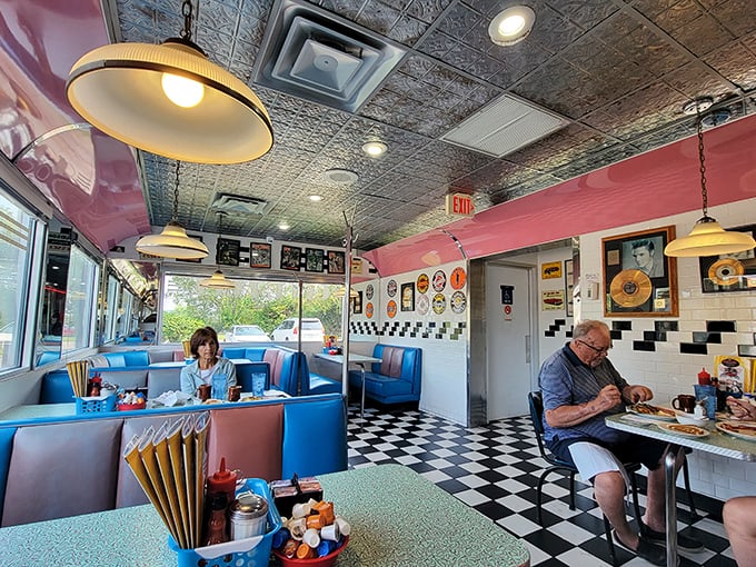 Where strangers become regulars and regulars become family. The blue booths have absorbed decades of laughter and conversation.