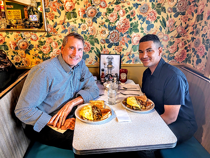 These booths have witnessed first dates, family celebrations, and countless regulars who consider Fred's their second dining room.