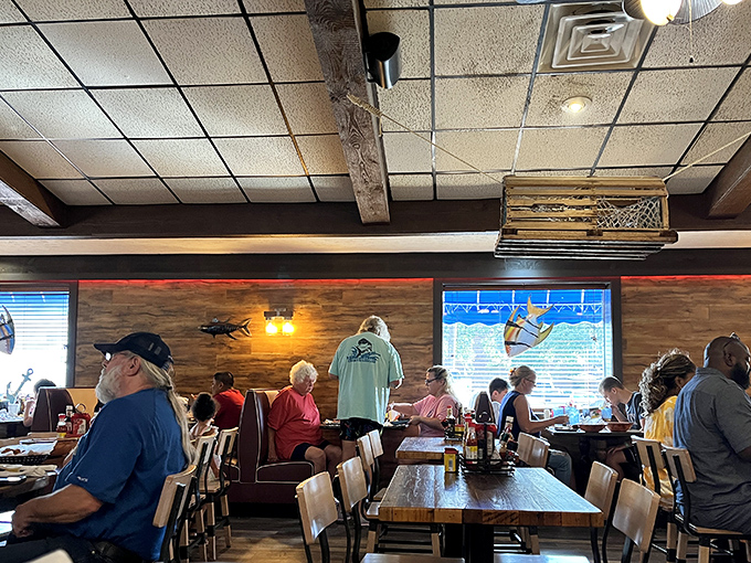 Where seafood stories are shared and stretchy pants are the unofficial dress code. Every table holds the promise of a memorable meal.