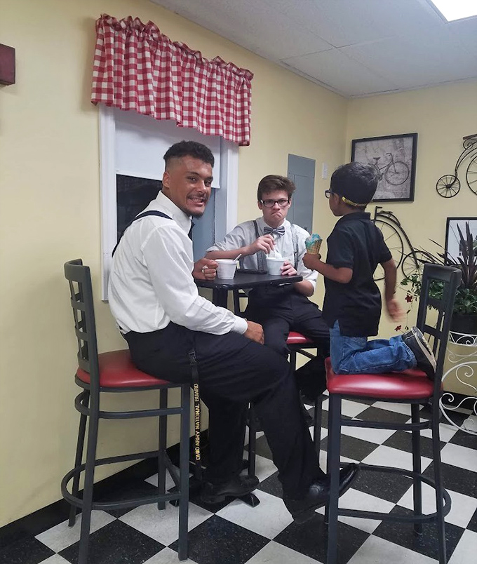 The Shake Shoppe brings people together around small tables where conversations flow as freely as the ice cream.