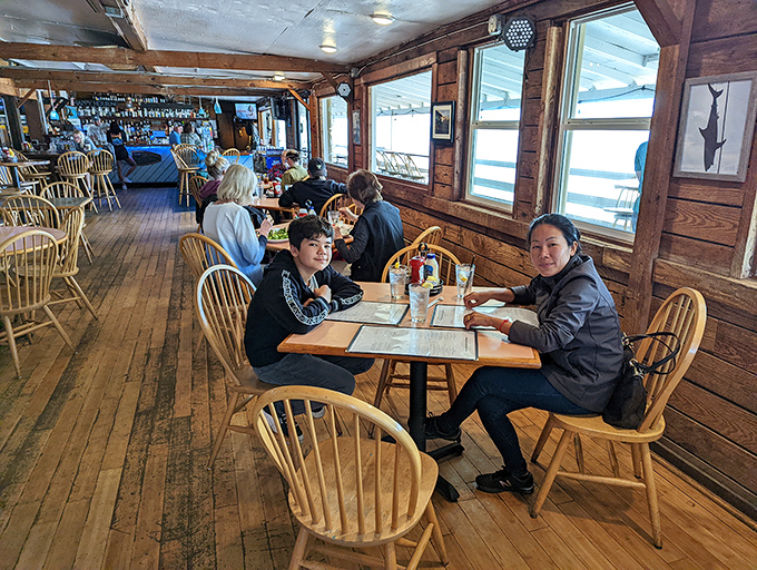The dining room buzzes with that perfect mix of vacation excitement and "I can't wait to taste what's coming" anticipation.