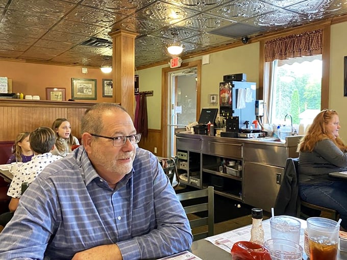 The dining room buzzes with the energy of people who know they've made the right breakfast decision this morning.