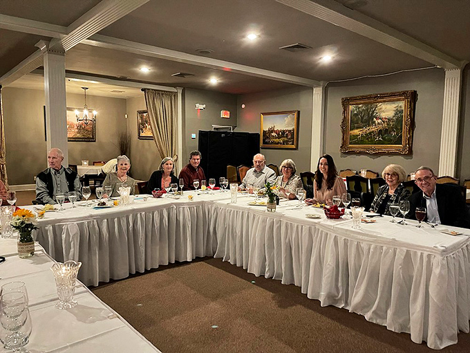 Happy faces around the table tell the real story of exceptional food and service.