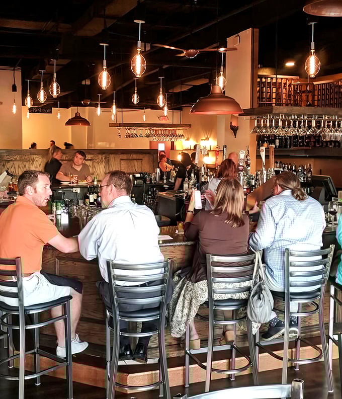 Happy diners enjoying their meals proves that good food creates the kind of atmosphere money can't buy.