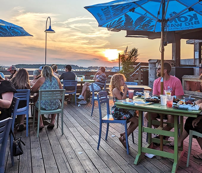 Sunset dining at its finest&mdash;where conversations flow as smoothly as the cocktails and the bay provides the evening's entertainment.