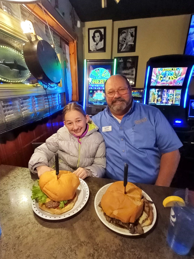 The true measure of a great restaurant: the smiles on diners' faces as they tackle burgers nearly the size of their heads. Worth every napkin
