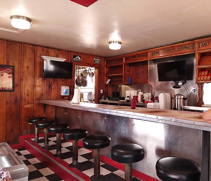 The counter seating isn't just practical—it's theater-in-the-round where you get dinner and a show as cooks work their magic.