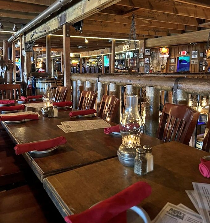 Rustic wooden tables bathed in warm lantern light create the perfect backdrop for making memories&mdash;and the occasional sauce-stained shirt worth framing.