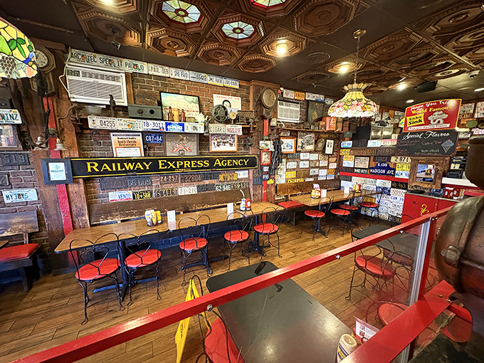 Not just a dining area&mdash;a museum of Americana where every meal comes with a side of nostalgia.