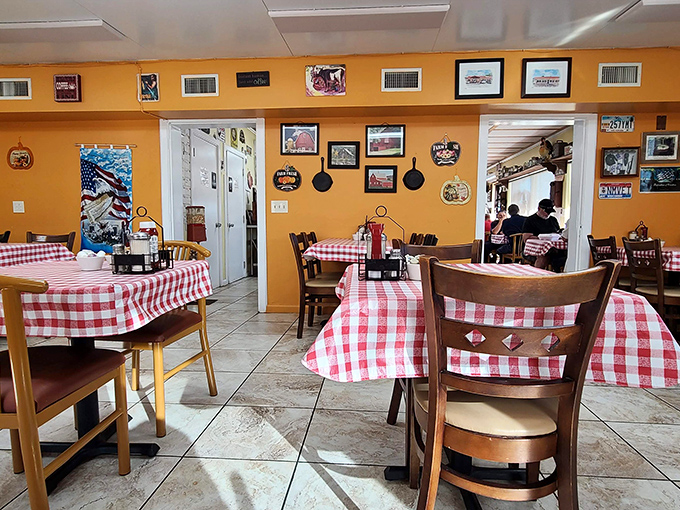 Red and white checkered tablecloths aren't just decor&mdash;they're a promise that whatever lands on them will taste like someone's grandmother made it.