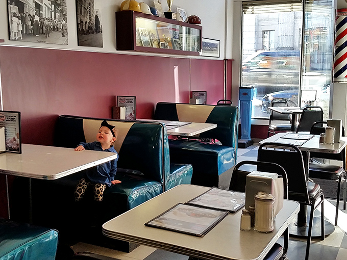 Teal vinyl booths and formica tables&mdash;the natural habitat of comfort food conversations and the backdrop for countless Mansfield memories.