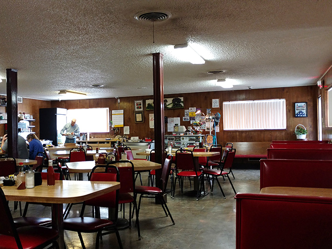 No Edison bulbs or reclaimed wood here &ndash; just honest lighting, comfortable seating, and the promise of a meal that satisfies.