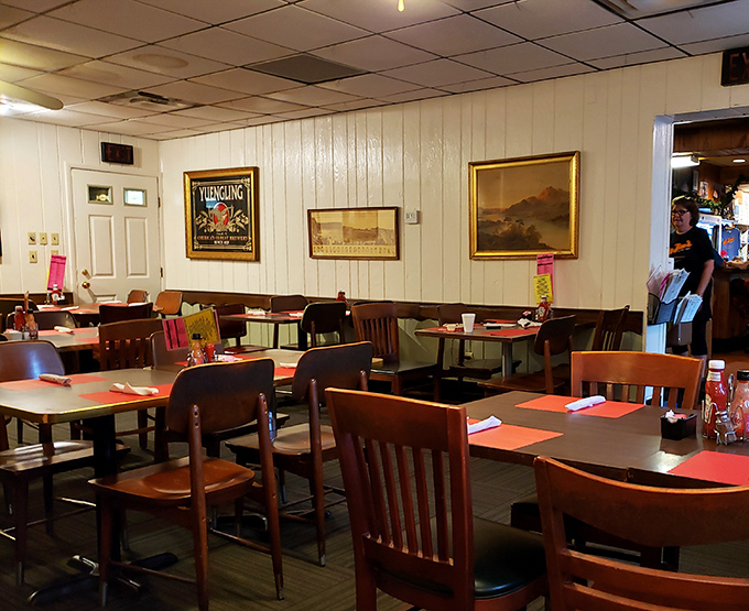 The dining room feels like your uncle's basement rec room, if your uncle happened to serve some of the best Italian-American food in western Pennsylvania.