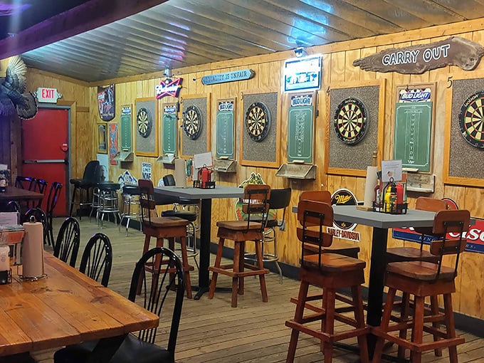 The dart room&mdash;where friendships are tested, bragging rights are earned, and cold beer flows as freely as the conversation.
