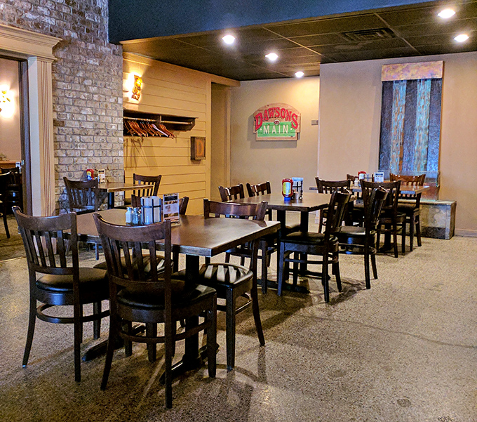 The dining room strikes that perfect balance between "special occasion" and "Tuesday night salvation," with seating comfortable enough to linger over dessert decisions.