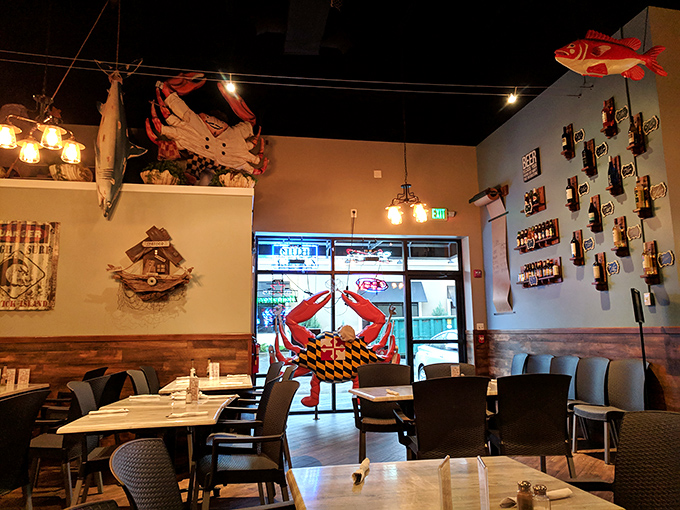 The dining room says, "We put our money into the food, not fancy chairs." And that's exactly how it should be.