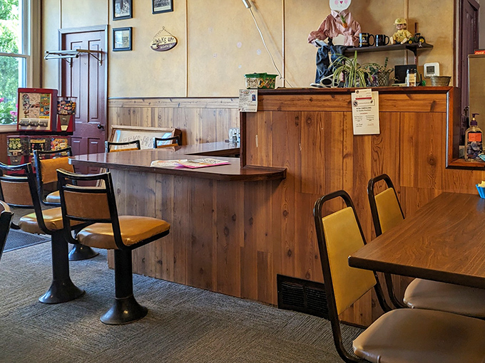 The counter service area—where magic happens, coffee flows endlessly, and the staff probably knows your order before you do.