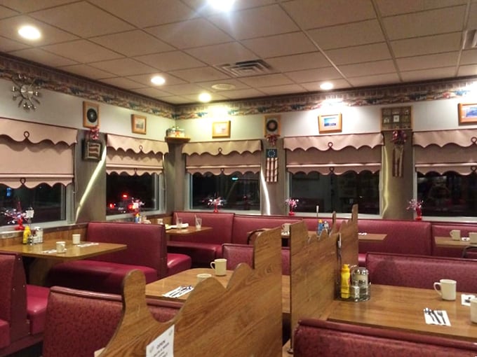 The dining area feels like it exists in its own timezone, where rushing is forbidden and the only urgency is getting to that last bite of pie.